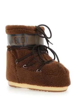 Moon Boot Icon Low Fleece Bootie - Brown