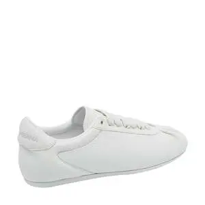 Dolce & Gabbana Calf Leather Soft Ballet Sneakers - White