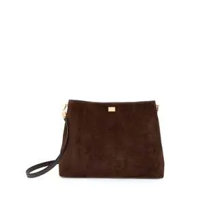 Dolce & Gabbana Suede Textured Satchel - Brown