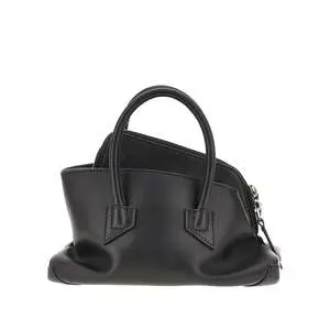 Attico Leather Mini 'la Passeggiata' Bag - Black