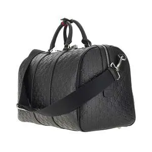 Gucci Leather Medium 'gg Emblem' Duffle Bag