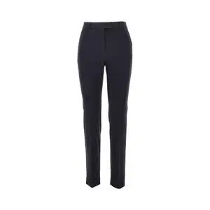 Max Mara Stretch Jersey Cigarette Pants - Blue
