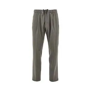 Herno HERNO Stretch Mélange Light Wool Pants With Drawstring Gray