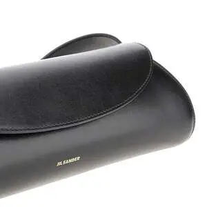 JIL SANDER Small Leather "cannolo" Bag - Black