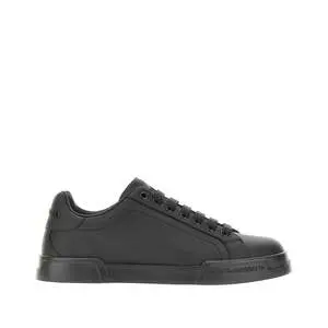 Dolce & Gabbana Nappa Leather 'portofino' Sneakers - Black