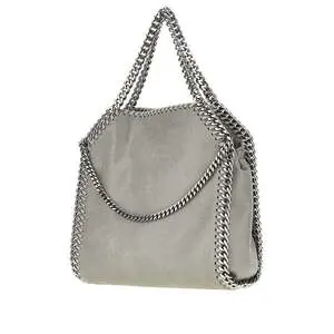 Stella McCartney Mini Falabella Bag With Chain Edges - Gray