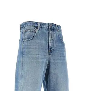 Jacquemus Mirada Wide Leg Denim Pants - Blue