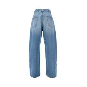 Jacquemus Mirada Wide Leg Denim Pants - Blue