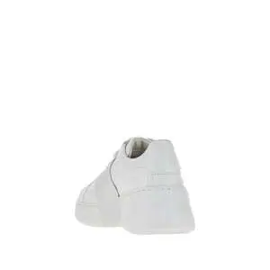 ROGER VIVIER Viv' Skate Leather Sneakers With Buckle Detail - White