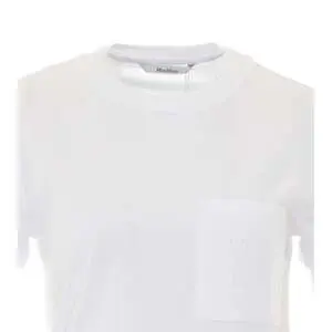 Max Mara Papaia Cotton Crewneck T-shirt - White