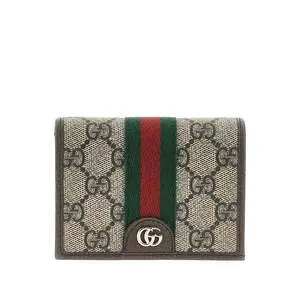 Gucci Gg Supreme Bi-fold Wallet - Cream