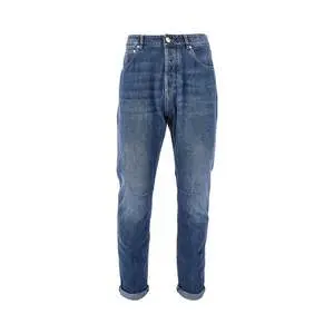 Brunello Cucinelli Denim Five-pocket Pants - Blue