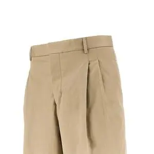 AMI Paris Cotton Gabardine Shorts With Darts