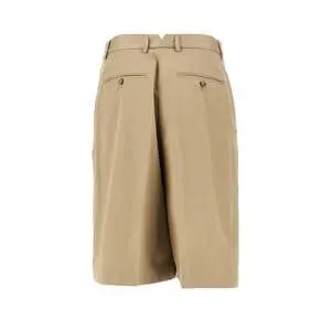 AMI Paris Cotton Gabardine Shorts With Darts