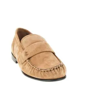 JIMMY CHOO Suede Leather Loafers With Jc Detail