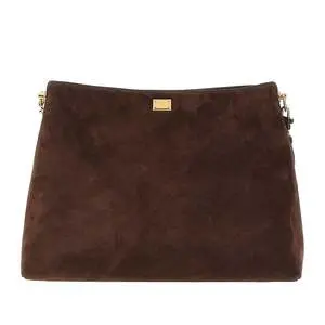 Dolce & Gabbana Vittoria' Suede Leather Big Bag - Brown