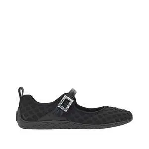 ROGER VIVIER Embossed Fabric Viv Low Babies Ballerinas - Black