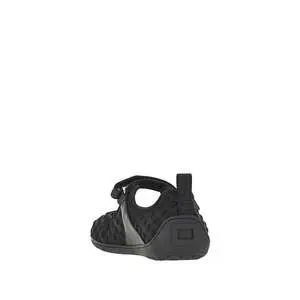 ROGER VIVIER Ballerinas With Embossed Diamond Motif And Crystal Buckle - Black