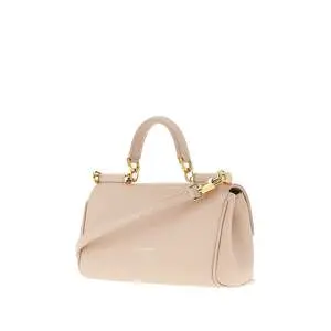 Dolce & Gabbana Plongé Leather 'my Sicily' Bag - Pink