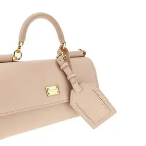 Dolce & Gabbana Plongé Leather 'my Sicily' Bag - Pink