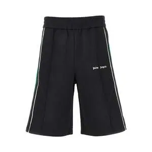 Palm Angels Vintage Band Classic Logo Track Shorts - Black