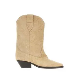 Isabel Marant Étoile Duerto" Suede Embossed Floral Texan Boots