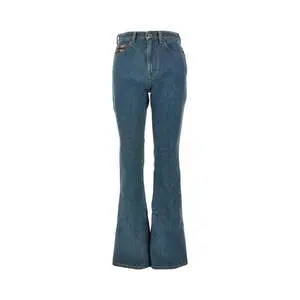 Burberry Stretch Denim Bootcut Jeans - Blue
