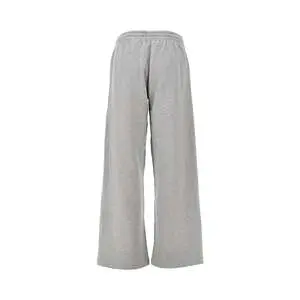 Burberry Wide Leg Sweatpants With Check Detail