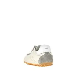 MAISON MARGIELA Leather And Suede Sneakers With Vintage Effect - Cream
