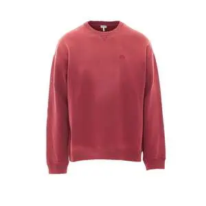 Loewe Anagram Embroidery Degradé Crew Neck Sweatshirt - Red