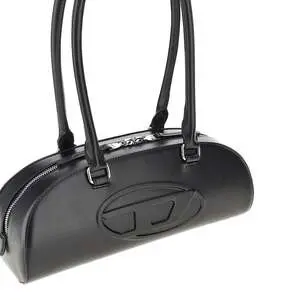 DIESEL® 1dr Dome' Leather Bowling Bag