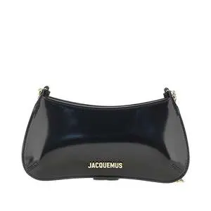 Jacquemus Small 'bisou Chaine' Leather Bag - Black