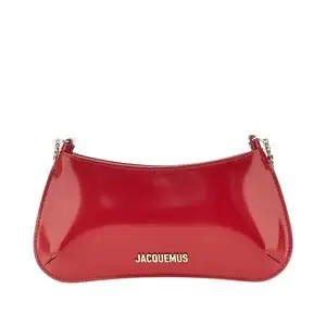 Jacquemus Small 'bisou Chaine' Leather Bag - Red
