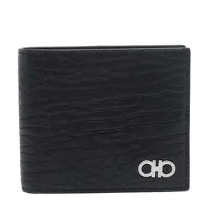 FERRAGAMO Gancini Bifold Wallet - Black