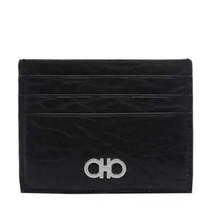 FERRAGAMO Gancini Cards Holder - Black