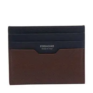FERRAGAMO Monogram Card Case - Brown