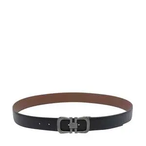 FERRAGAMO Adjustable Gancini Belt - Black