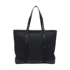 TOD'S Medium Fabric And Leather Shopping Bag With Logo