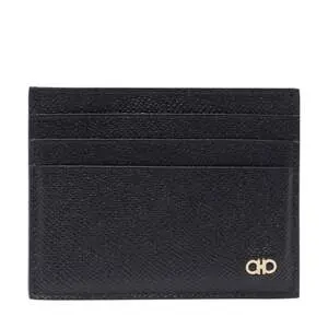 FERRAGAMO Gancini Cards Holder - Black