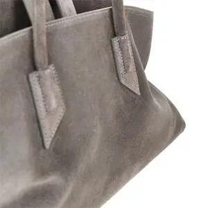 Attico La Passeggiata' Suede Leather Bag - Gray