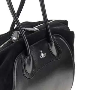 VIVIENNE WESTWOOD Shirley Holdall Leather And Suede Bag