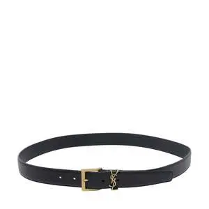 Saint Laurent Cassandre Vadim Belt - Black