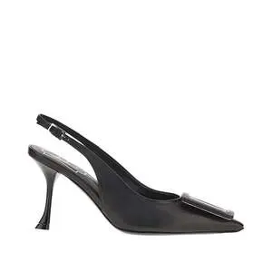 ROGER VIVIER Viv In The City Nappa Leather Slingback Pumps - Black
