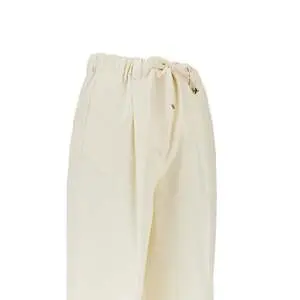 Moncler Wool Gabardine Pants With Drawstring