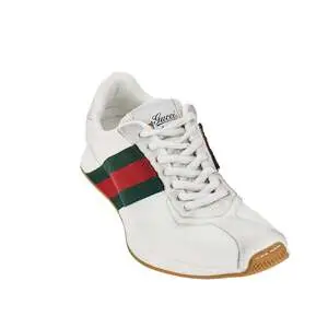Gucci Suede Leather And Mesh 'tempo' Sneakers