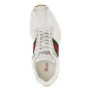 Gucci Suede Leather And Mesh 'tempo' Sneakers