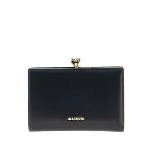 JIL SANDER Goji' Small Leather Wallet - Black