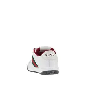 Gucci Screener Sneakers With Web Ribbon Detail