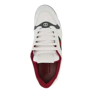 Gucci Screener Sneakers With Web Ribbon Detail
