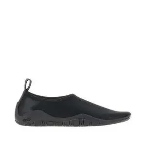 JIL SANDER Satin Flat Shoes With Rear Loop Tab - Black